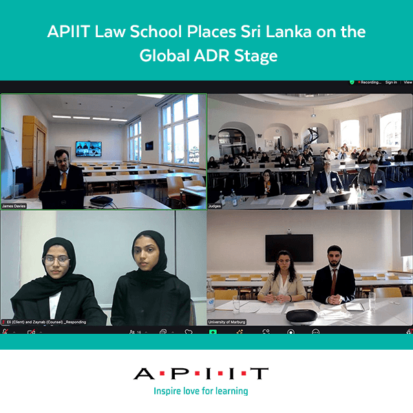 APIIT Law School Places Sri Lanka on the Global ADR Stage - APIIT
